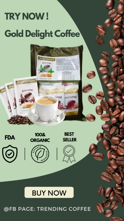 GOLD DELIGHT 15 IN 1 COFFEE ( HERBAL COFFEE ) | Lazada PH