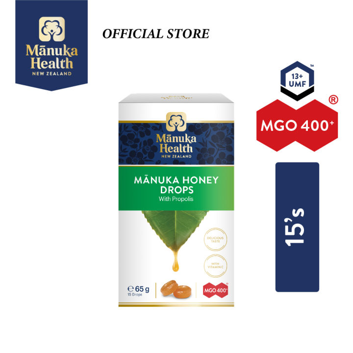 Manuka Health Manuka Honey MGO400+ with Propolis Drops 15's | Lazada