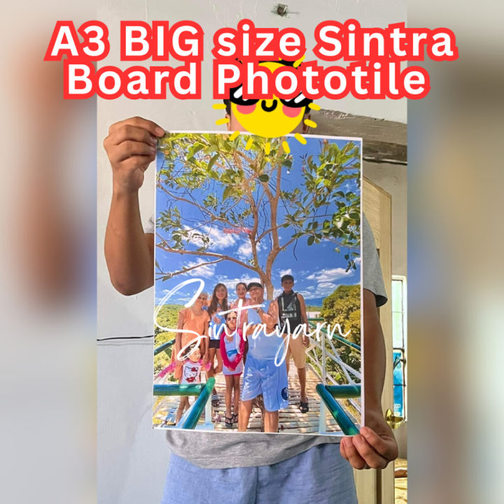 A3 BIG SIZE Personalized Photo tile 3mm 5m Sintra Board Phototile ...