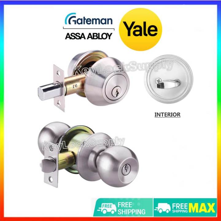 Gateman Part Of Yale Security Deadbolt Lock Tubular Knobset Cylindrical ...