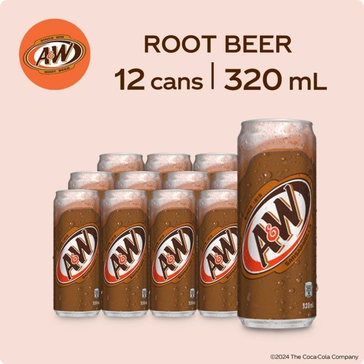A&W Root Beer 320ml - Pack of 12 | Lazada PH