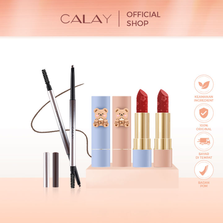 Calay Pensil Alis+Lipstik Set | Lazada Indonesia