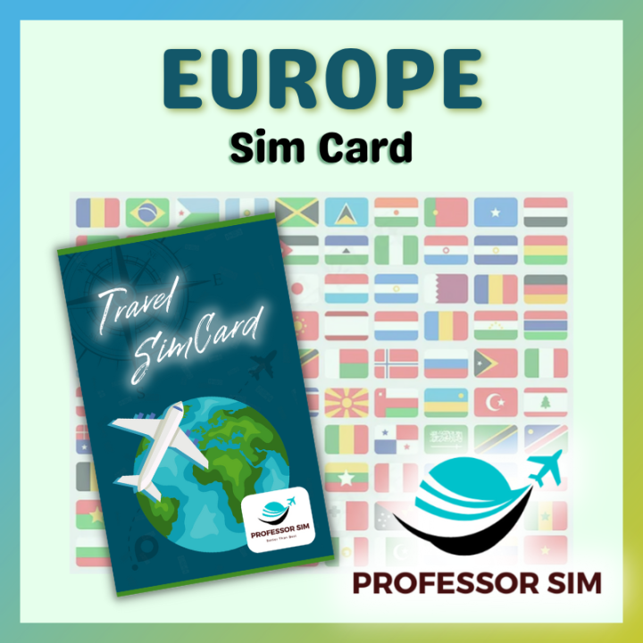 Europe Travel Sim Card - 4G 5G Unlimited Data 欧洲上网卡电话卡 | Lazada