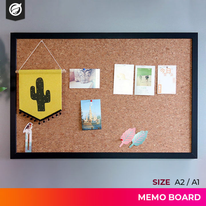 Frambie Memo Board With Pins | A1/ A2 Notice Cork Board For Notice, To ...