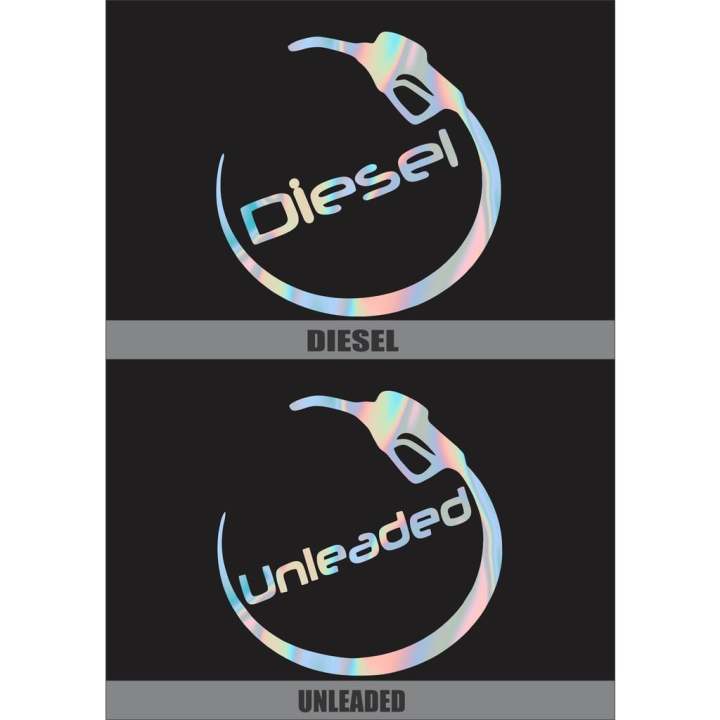 Fuel Tank Sticker / Unleaded Sticker / Diesel Sticker / (4 x 4'") Gas ...