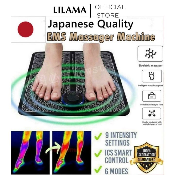 [Made In Japan] Electric EMS Foot Massage Pad Feet Acupuncture ...