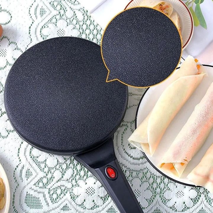 Non-Stick Electric Crepe Baking Pancake Maker Cake Machine Portable ...