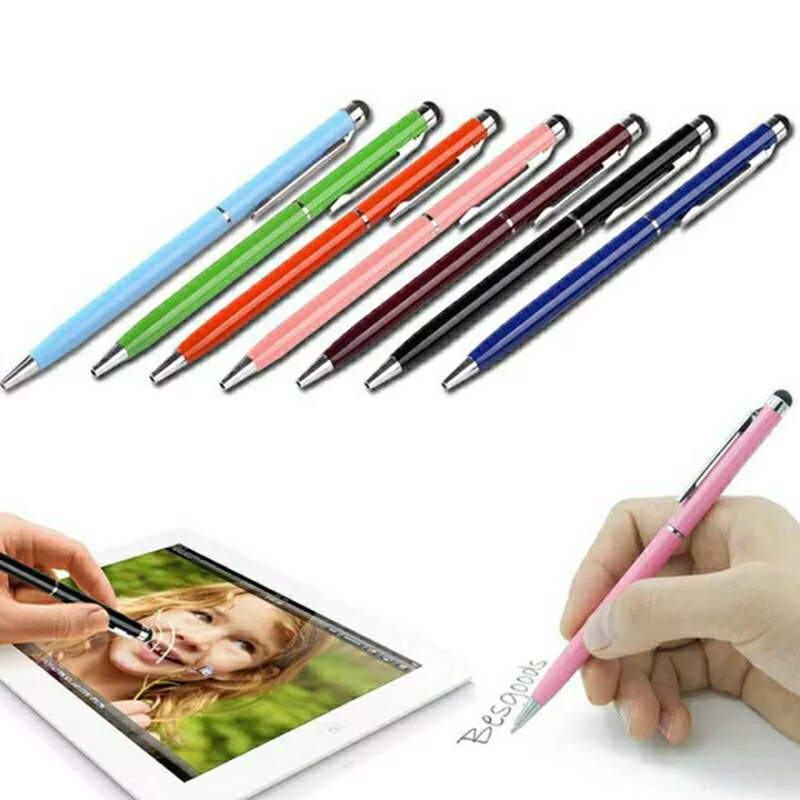 2-in-1 Touch Pen Stylus Pen Touchscreen Slim Stylus Ballpen Suitable ...