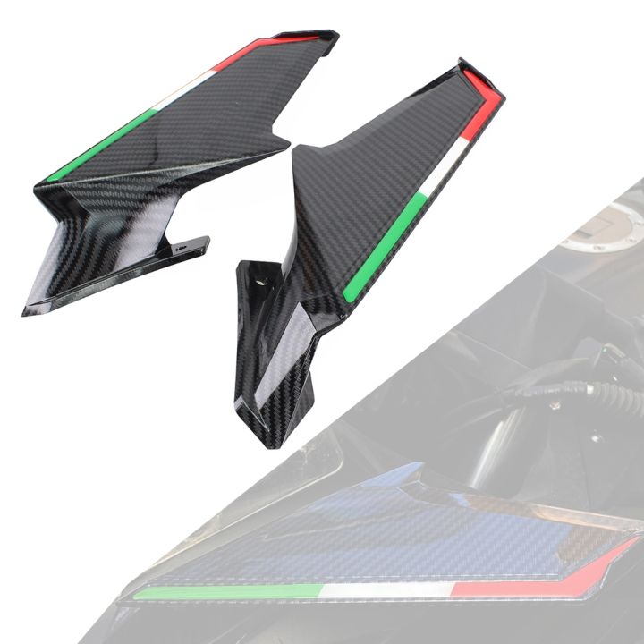 Motorcycle Fixed Wind Wing Flow Front Fairing Side Spoiler Winglets For ...