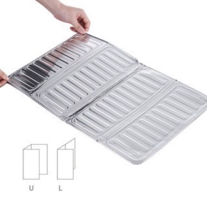 Kitchen Gas Stove Oil Baffle Plate Aluminum Foil Heat Insulation Plate ...