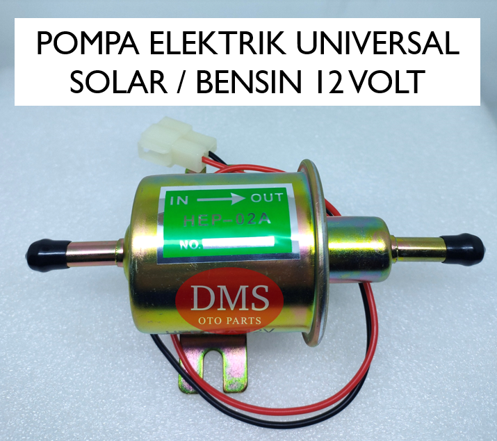POMPA ELEKTRIK SOLAR BENSIN UNIVERSAL HEP-02A FUEL PUMP POMPA ROTAK ...
