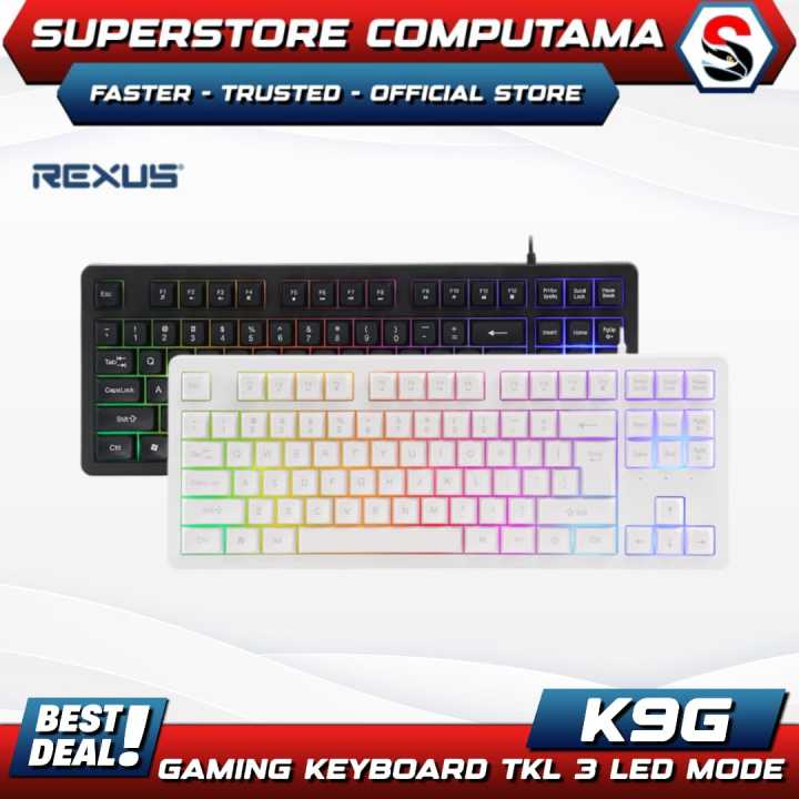 Keyboard Gaming Rexus K9G Fortress TKL RGB Gaming Keyboard | Lazada ...