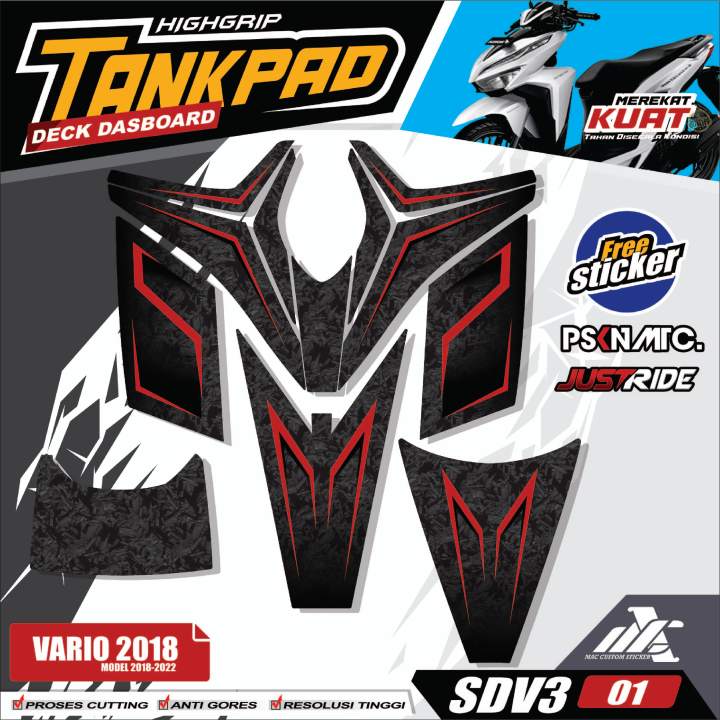 STRIPING VARIO 2018 PELINDUNG DASHBOARD - TANKPAD - DECKPAD VARIO 2018 - BODY PROTECTOR DECK PAD ...