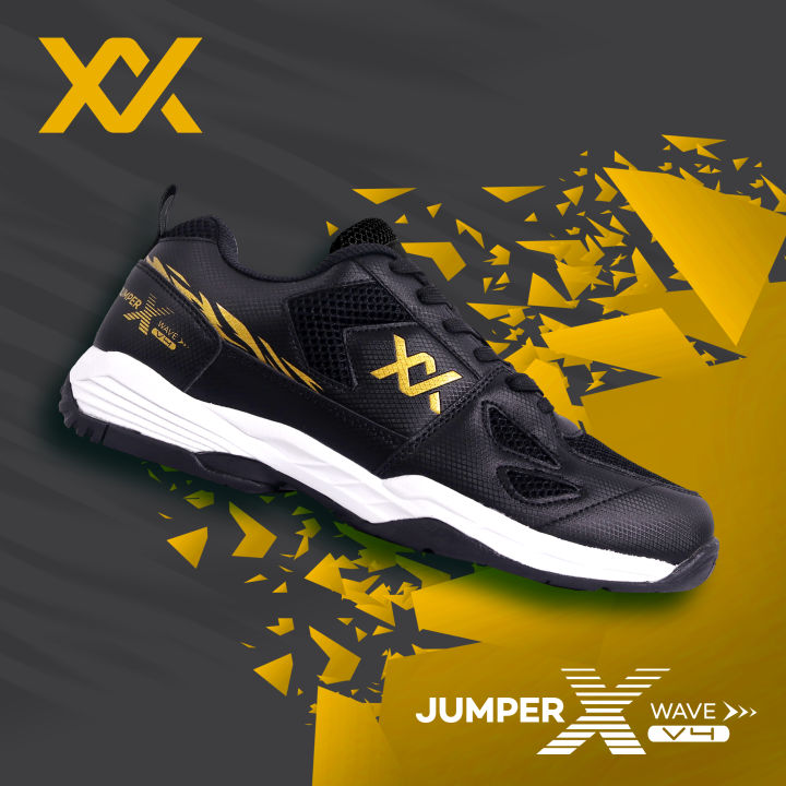 MAXX BADMINTON SHOES JUMPER WAVE V4 (BLACK) ORIGINAL | Lazada