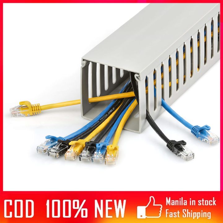 Cable Management Open Slot Cable Management Raceway 1m PVC Cable Tray ...