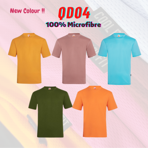 [ New Colour! ] Oren Sport QD04 Unisex Cool Fit Round Neck Tshirt Baju ...