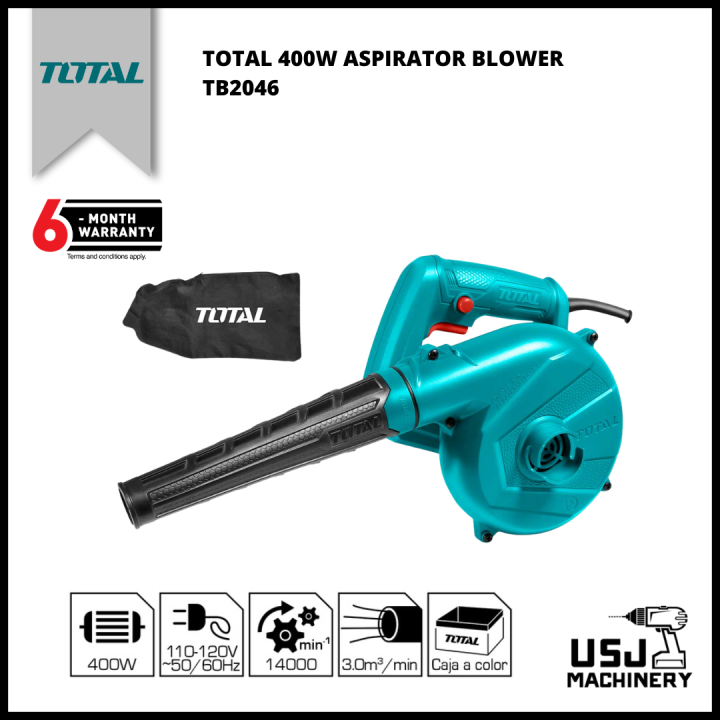 Total 400W Aspirator Blower Air Blower TB2046 | 6 Months Warranty | Lazada