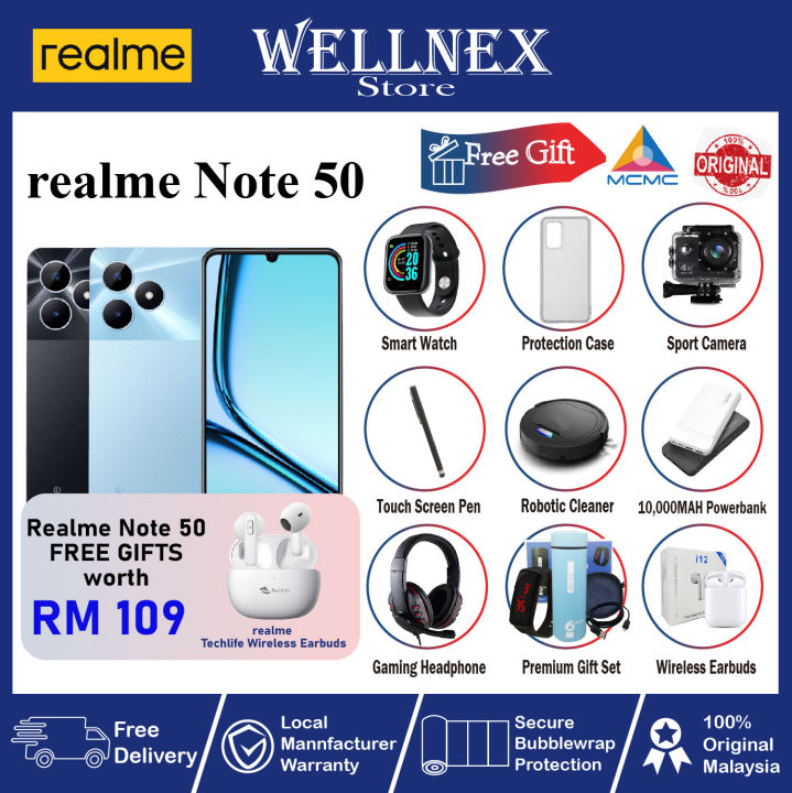 realme NOTE 50 ( 8GB(4+4) Extended RAM 128GB ROM ) Original realme ...