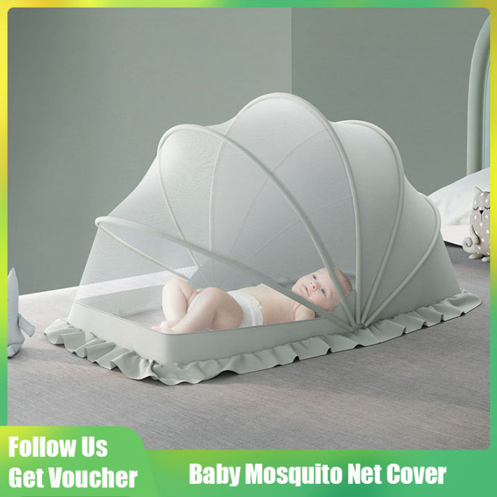 Baby Mosquito Net Cover Foldable Baby Crib Full Cover Universal ...