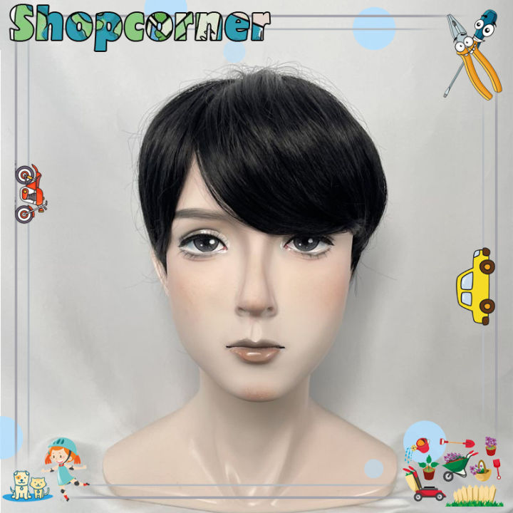 Rambut Wig Pria Pendek | Wig Pendek Pria | Rambut Palsu Cowok Keren ...