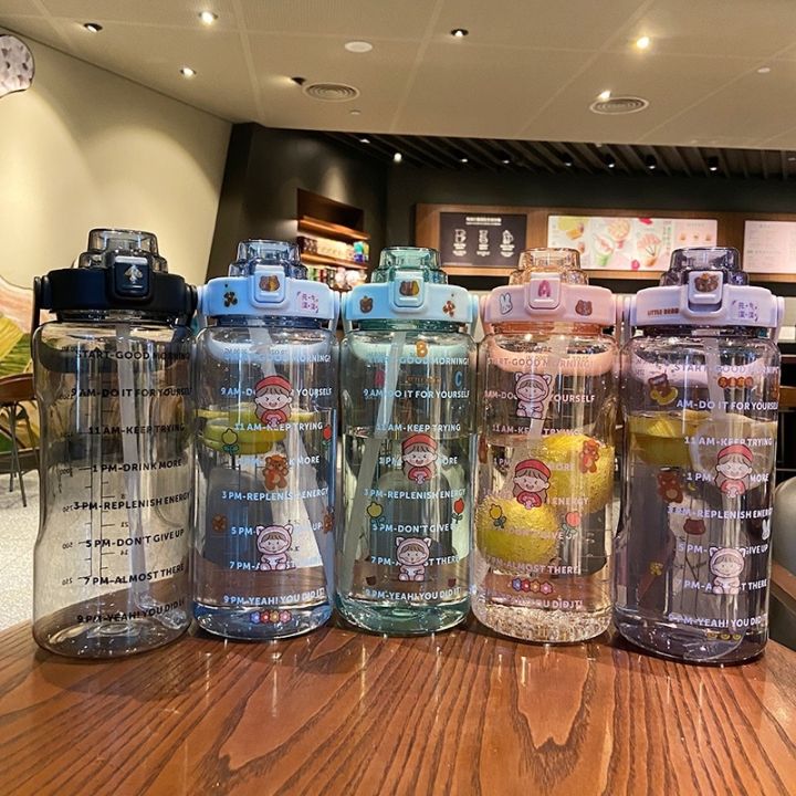 [Ready Stock] Botol Air 2000ml Water Bottle Korean Style Drinking ...