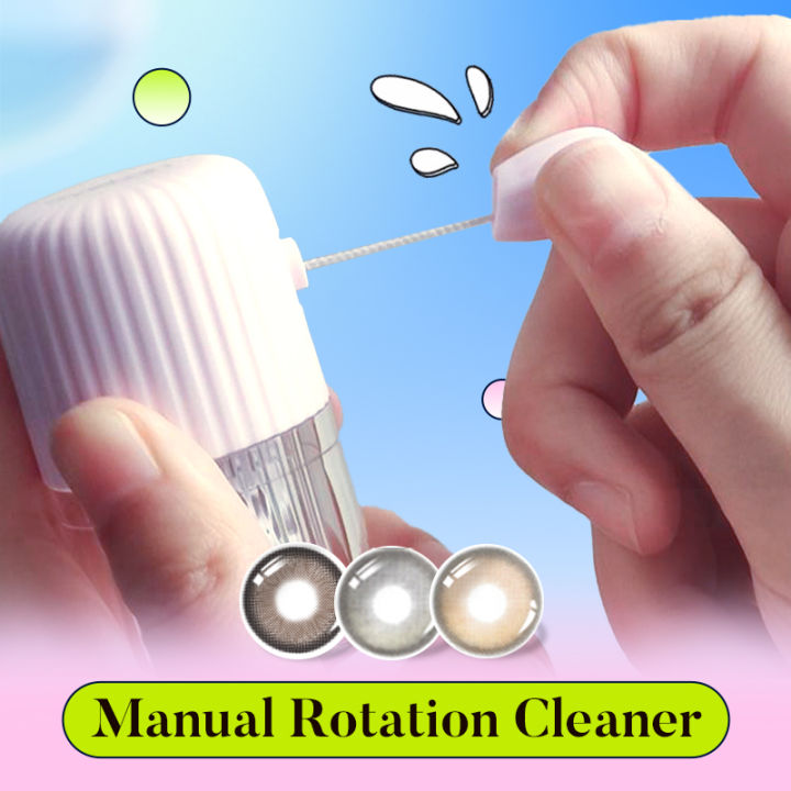 Mrs.H New arrival Manual Rotation Contact Lens Cleaner Wash the contact ...