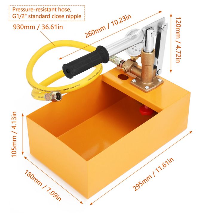 Manual Pressure Test Pump 2.5Mpa Hydraulic Testing Pumps with Filter ...
