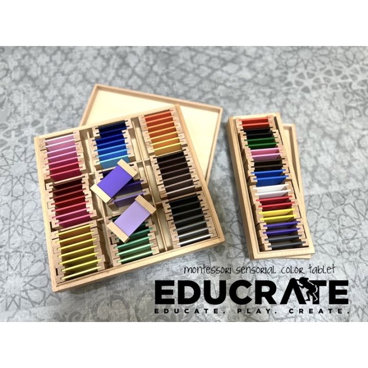 educratePH Montessori Sensorial Color Tablet (visual senses) | Lazada PH