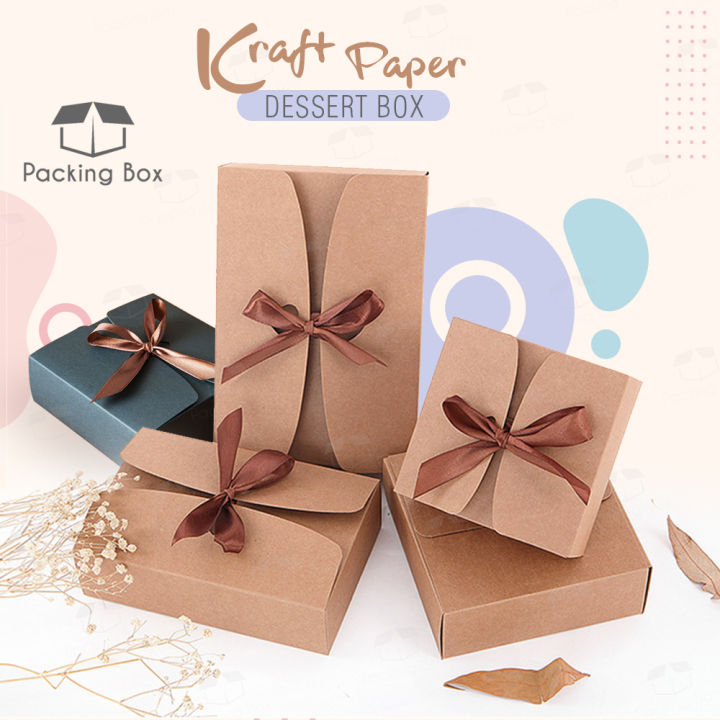 DIY Ribbon Gift Box Handmade Multi-Size Gift Box Candy Wedding Cake ...