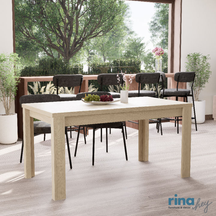 Rina Hey โต๊ะอาหาร รุ่น COMODO/150 | Lazada.co.th