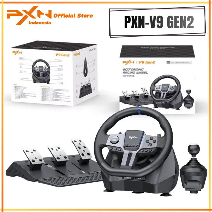 PXN V9 GEN2 Steering Wheel 16 Bit Magnetic Encoder Racing with RGB ...