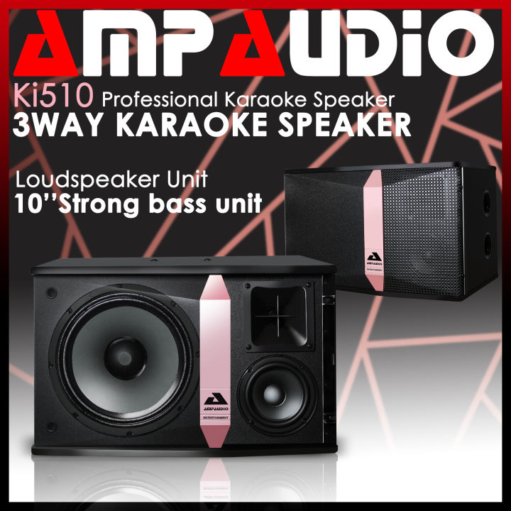 AmpAudio Ki510 3-Way Karaoke Speaker Set – 500W Peak Power, 10 Inch ...