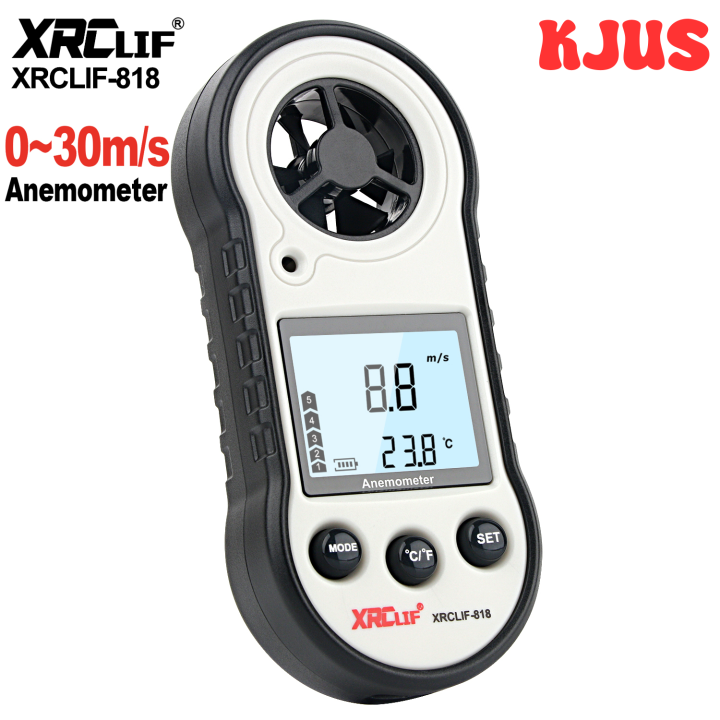 [HKJUS] XRCLIF Digital Anemometer Wind speed meter Portable wind meter ...