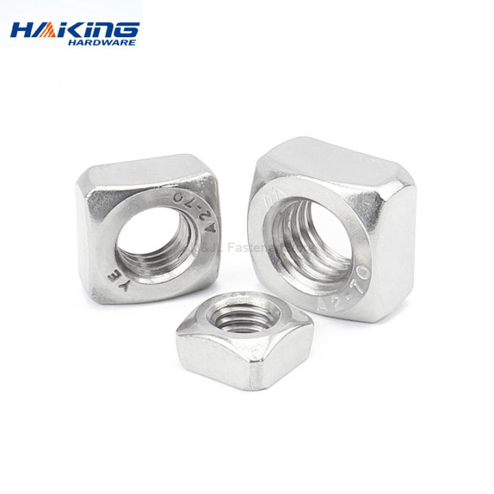 5-50pcs A2 Stainless Steel M3 M4 M5 M6 M8 M10 Square Nuts DIN557 ...