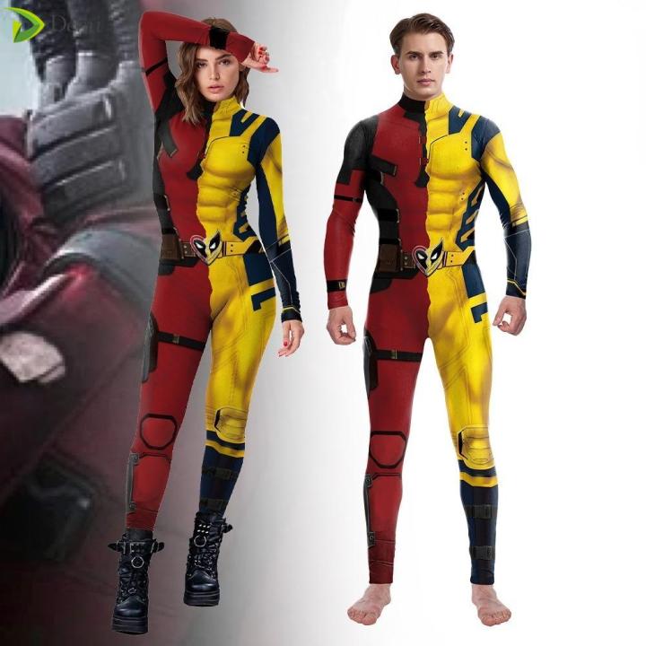 DEMI Movie Character Costume Fantasy Marvel Superhero Cosplay Jumpsuit ...