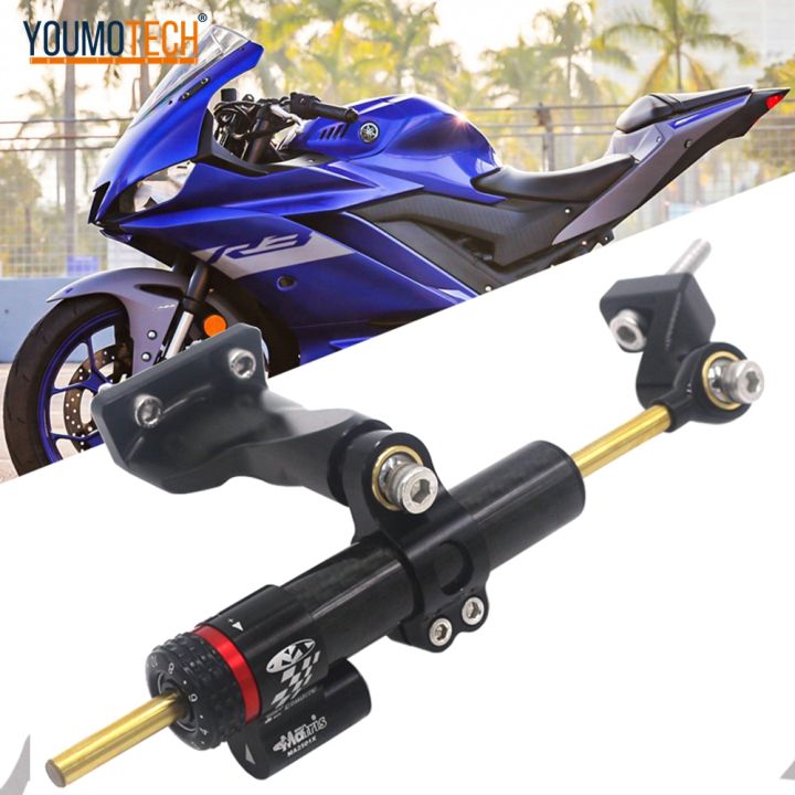 For YAMAHA YZF R3 YZF-R3 CNC Motorcycle Stabilizer Steering Damper ...