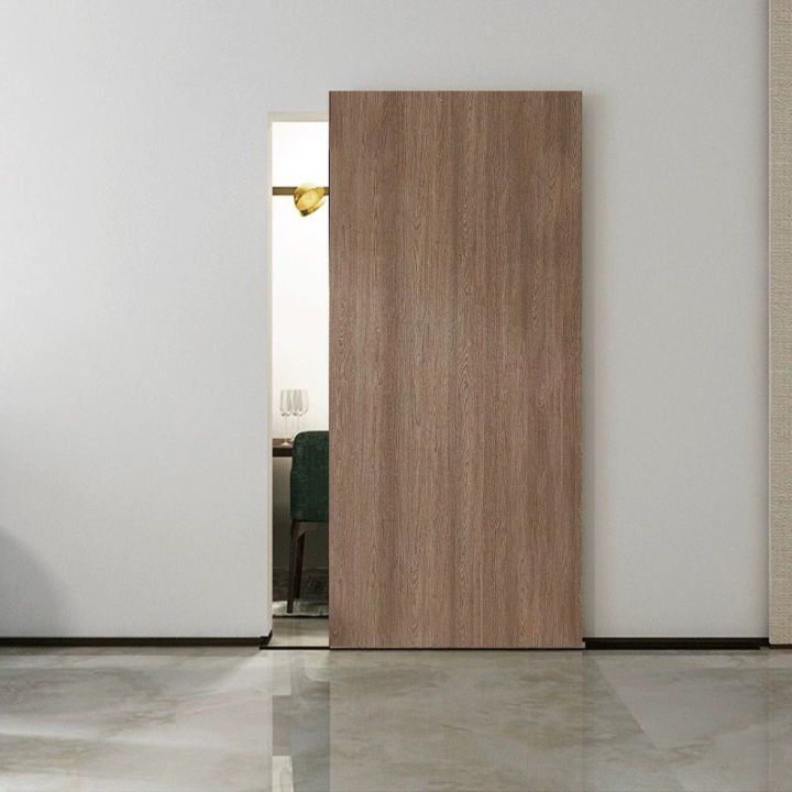 Sliding door ghost door toilet door custom minimalist solid wood door ...