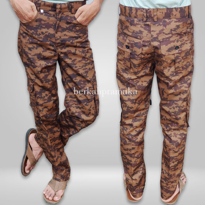 Celana Loreng Cargo Pramuka Scout PDL Camping Kualitas Terbaik Seragam | Lazada Indonesia