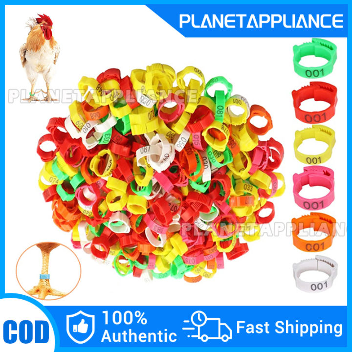 50Pcs Adjustable Chicken foot ring with Numbered Poultry Identification ...