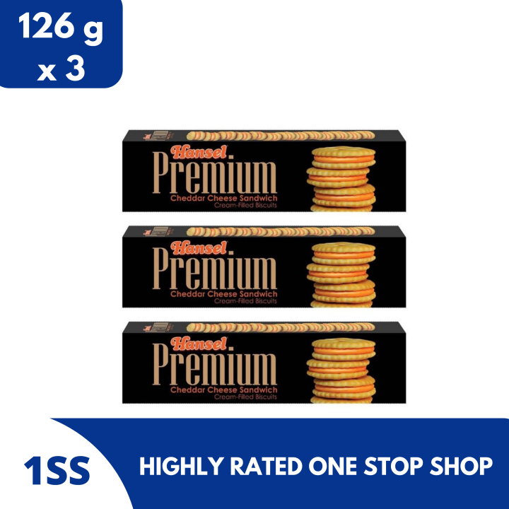 Hansel Premium Biscuit Cheddar Cheese, 126g set of 3 | Lazada PH
