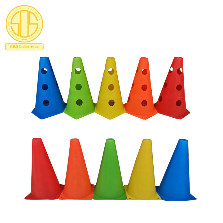 Skittle Cone / Sport Cone 9'' - 23cm (Set of 5pcs) | Lazada