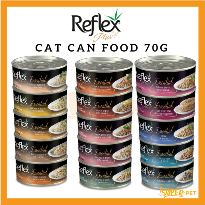 Reflex Plus Essential Cat Canned Wet Food Chicken/Tuna Based 70g | Lazada