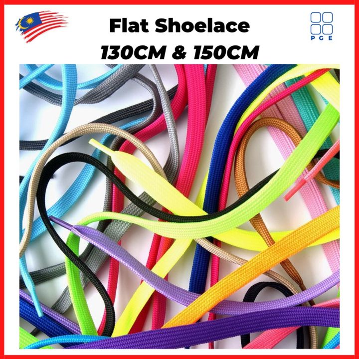 Malaysia Stock PREMIUM 1 Pair Flat Shoelaces Sneakers Casual Shoe Lace ...