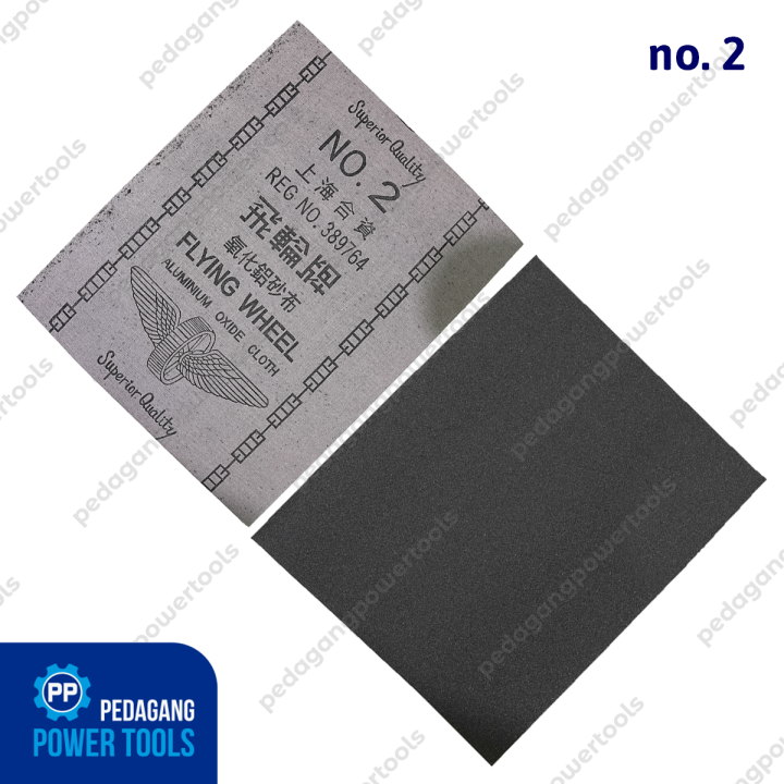 FLYING WHEEL AMPLAS BESI NO. 2 KERTAS GOSOK LEMBARAN ABRASIVE PAPER ...