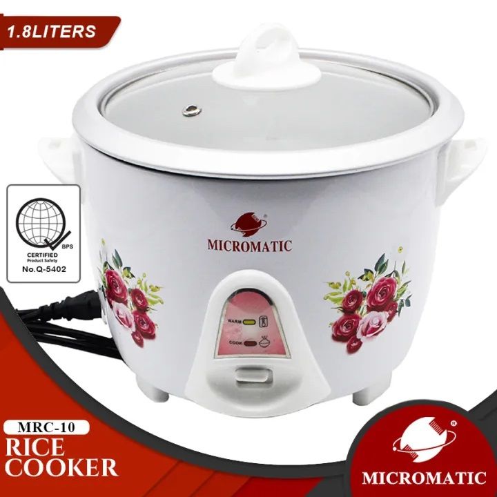 Micromatic Rice Cooker MRC-10 | 1.8L (10 Cups Of Rice) Rice Cooker ...
