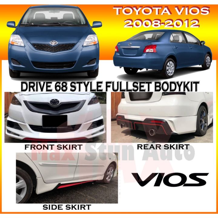 TOYOTA VIOS NCP93 2007-2013 DRIVE 68 D68 STYLE FULLSET BODYKIT (FRONT ...