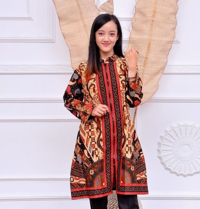 ATASAN TUNIK BATIK WANITA MODERN MODEL TERBARU KEKINIAN 2021 RESLETING ...