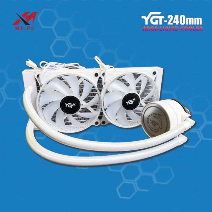 NEW YGT DF-240 WHITE CPU Liquid Cooler All-in-one Liquid CPU Cooler ...