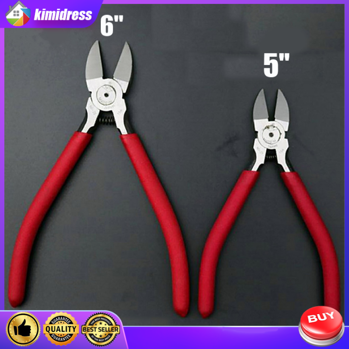 5"/ 6" Diagonal Pliers Diagonal Side Cutting Cable Wire Cutters Hand ...