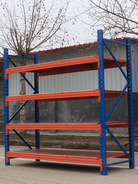 Heavy-duty shelf storage, high-level multi-storey storage, industrial ...